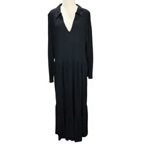 Free People | Dresses | Free People Moonlight Midi Dress Small Black ...